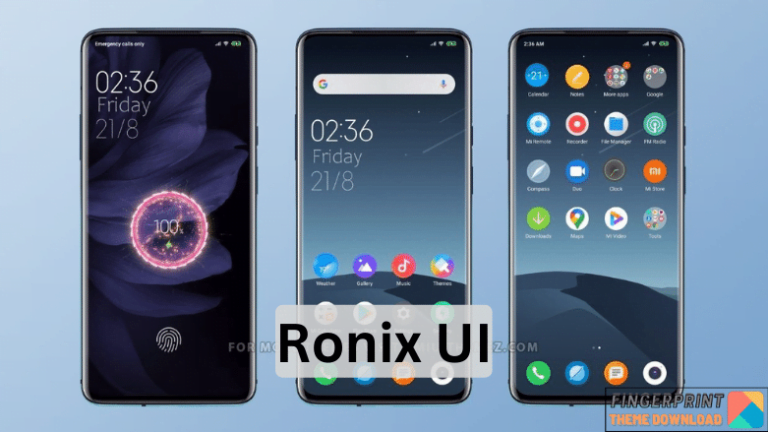Ronix MIUI Theme with Fingerprint for Xiaomi Phones - Realx Legacy