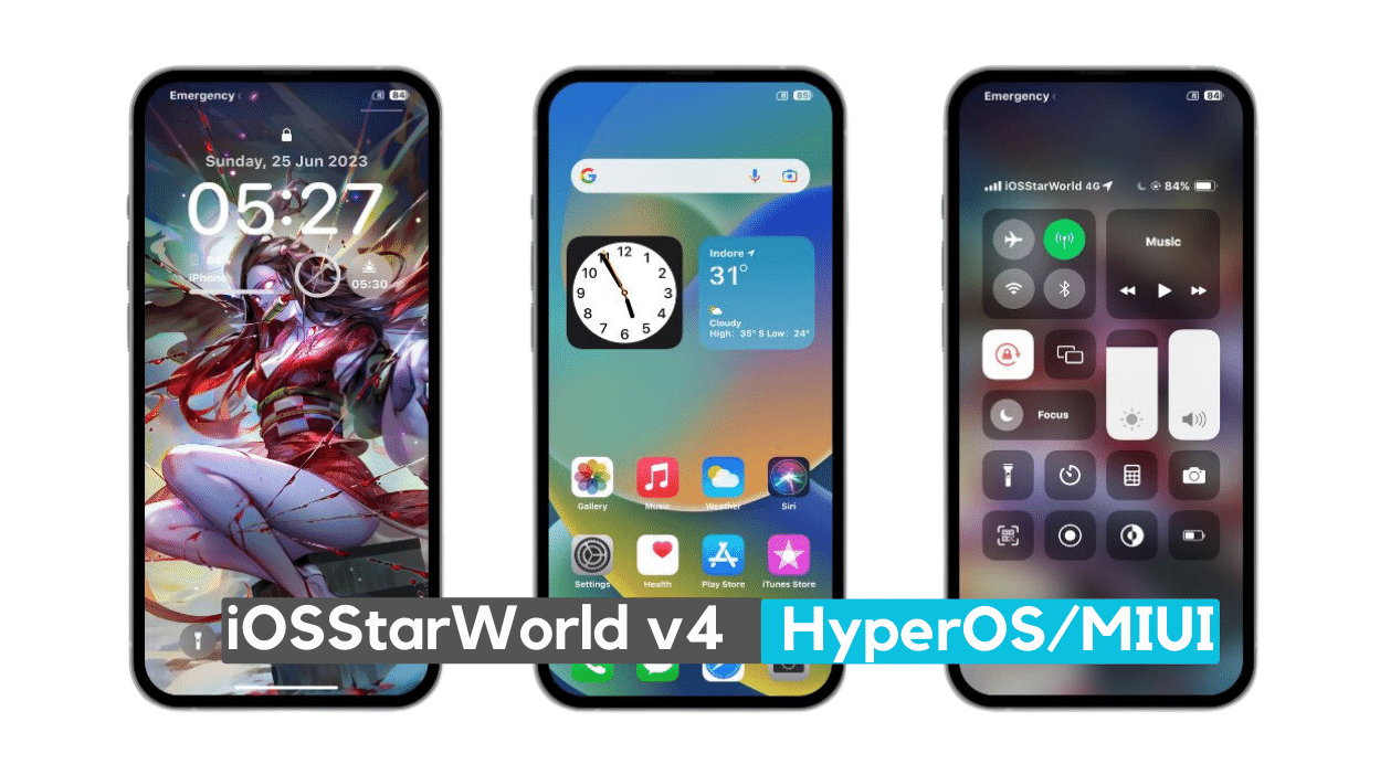 Here's the iOSStarWorld iOS Themes Collection for HyperOS & MIUI ...